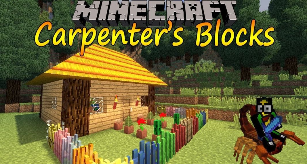 Carpenter blocks настройка внешнего вида блоков в Майнкрафт