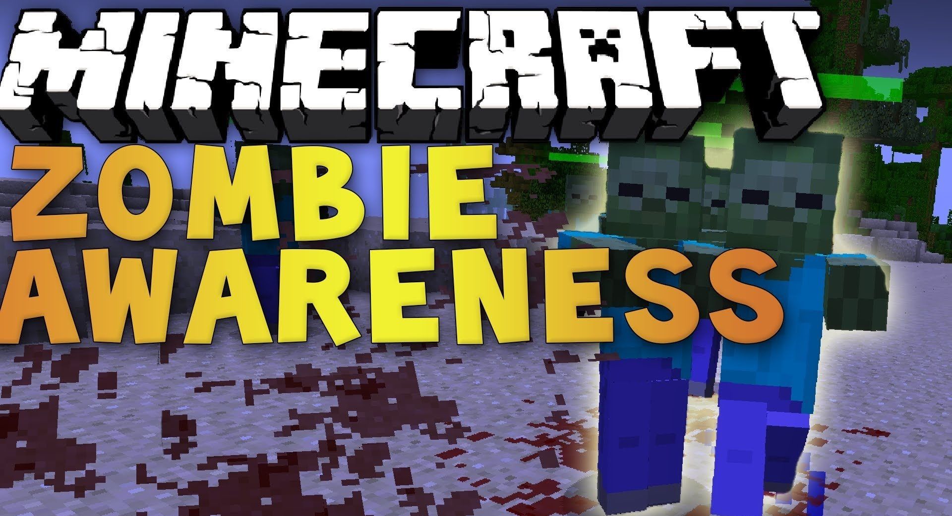 Zombie Awareness скачать мод на майнкрафт 1.12.2