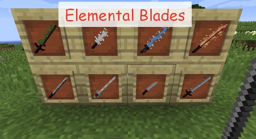Elemental Blades 1.12.2 мечи обладающие силой стихий скачать мод