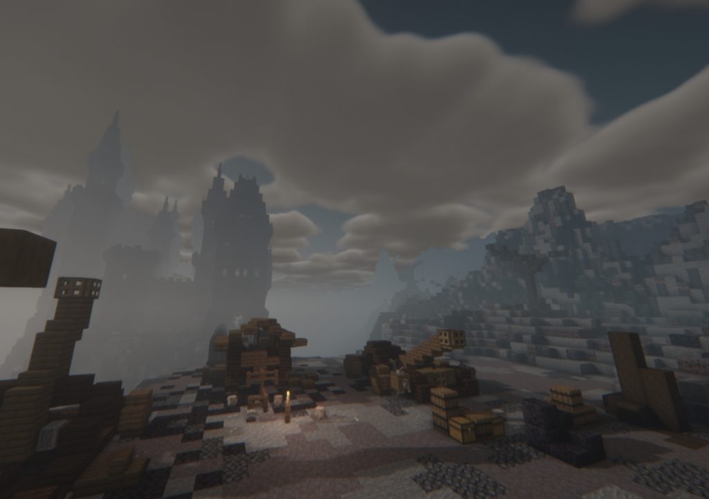 Insanity Shader мрачный хоррор шейдер для Майнкрафт