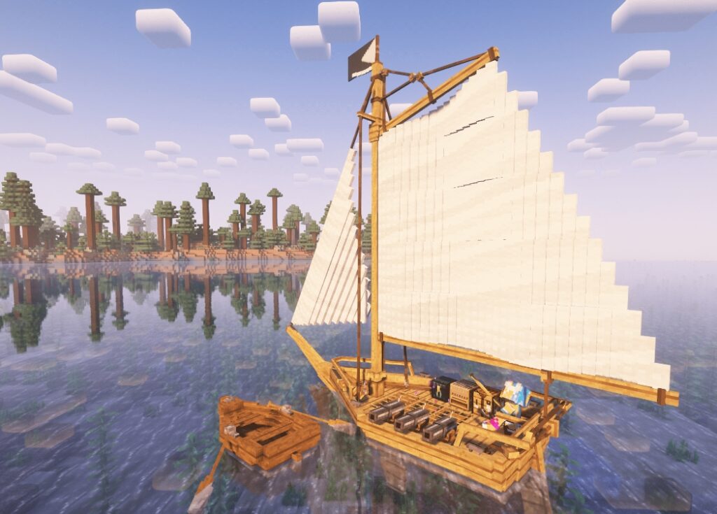 Aleki's Nifty Ships реалистичные корабли в Майнкрафт